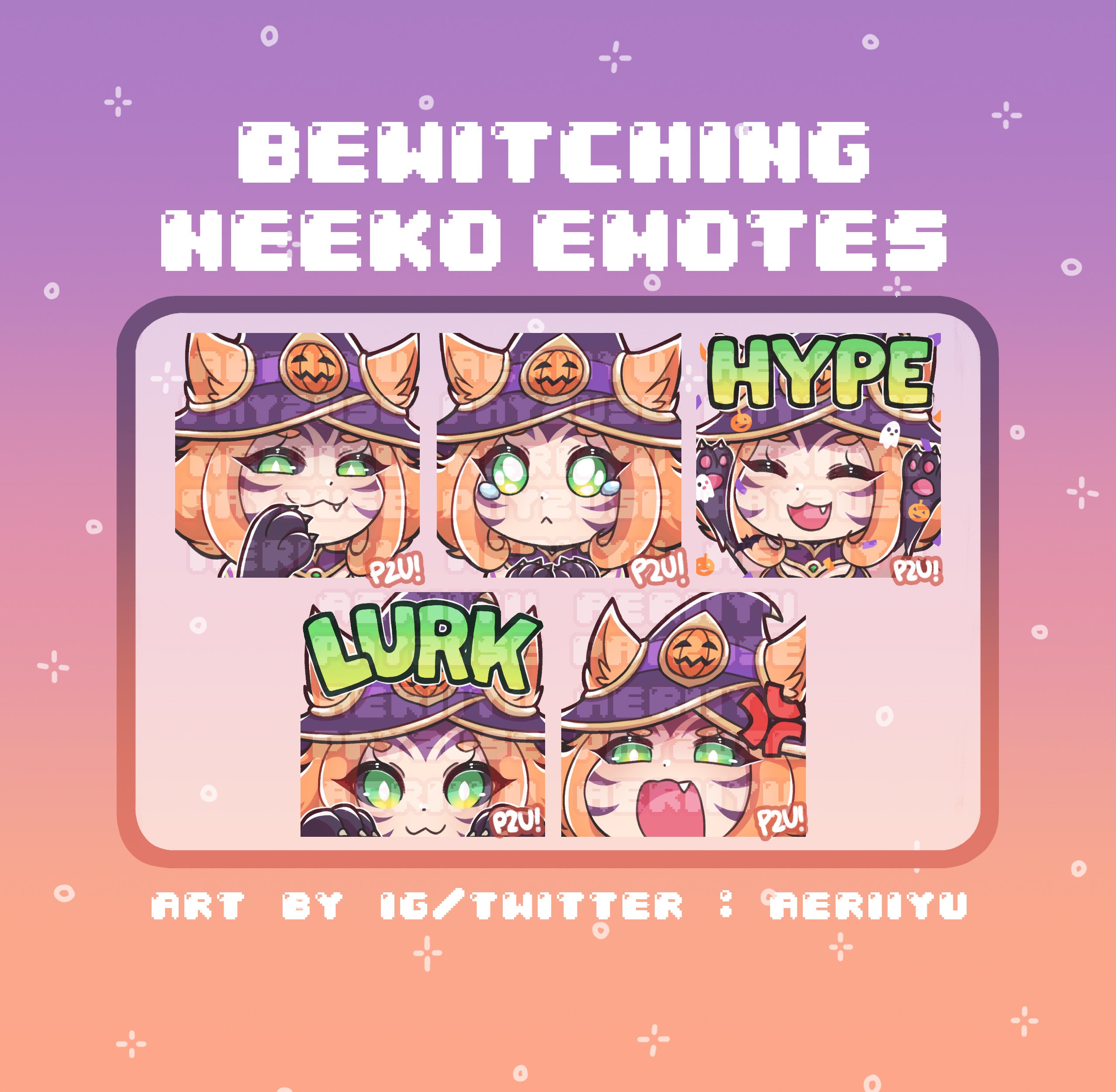 Bewitching Neeko Emotes for Twitch and Discord - Etsy