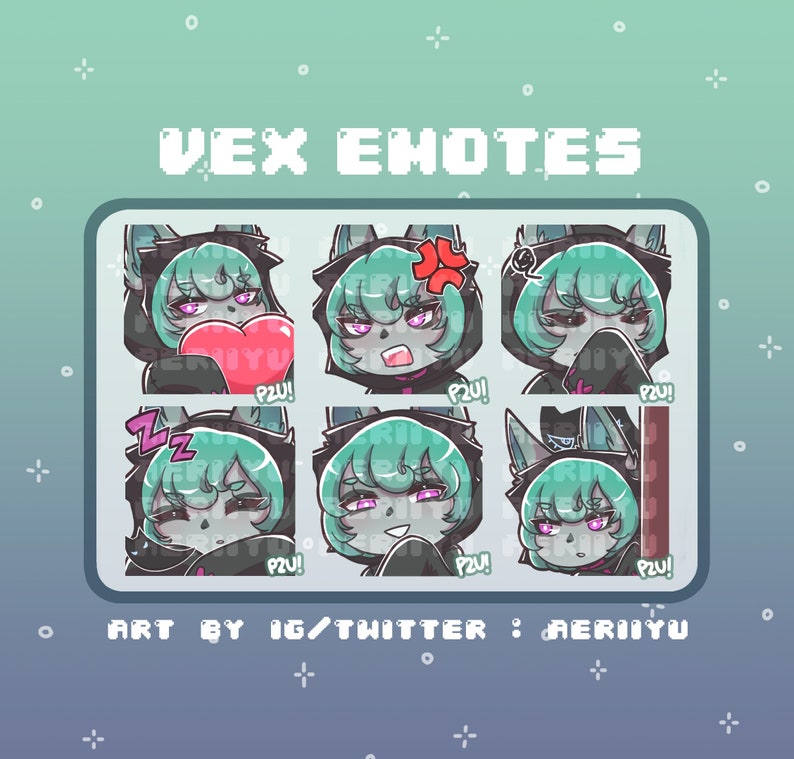 Vex Emotes for Twitch and Discord - Etsy