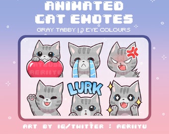 Gray Tabby Cat Paw Channel Point Twitch Streamer Kawaii Asset Pet Lover ...