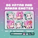 Star Guardian Xayah and Rakan Emotes - LIGHT+DARK Versions - Etsy