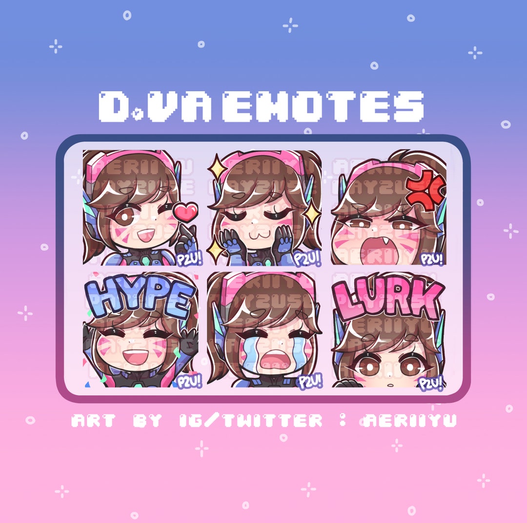 D.va Emotes 2.0 - Etsy