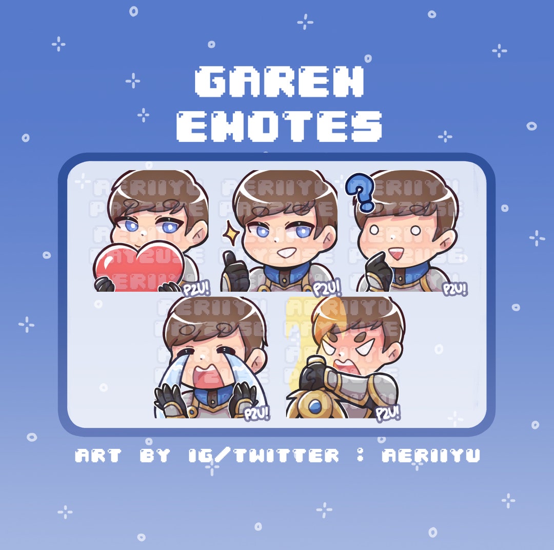 2x ANIMATED Garen Emotes for Twitch and Discord - Etsy