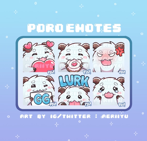Poro Emotes for Twitch and Discord - Etsy