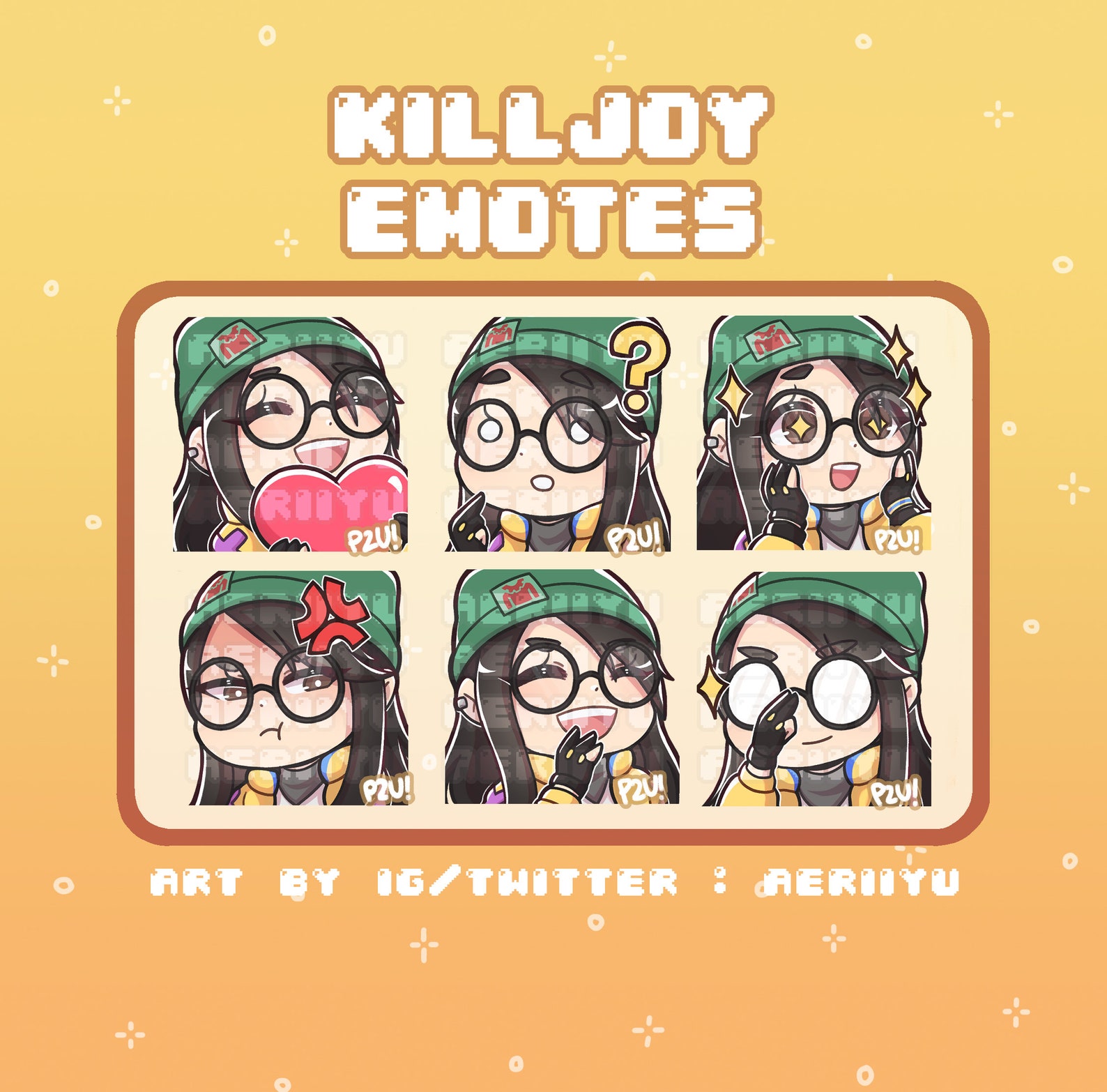 Killjoy Emotes - Etsy