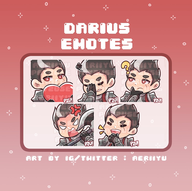 2x ANIMATED Darius Emotes for Twitch and Discord - Etsy