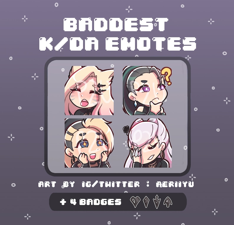 K/DA Emote Set - Etsy