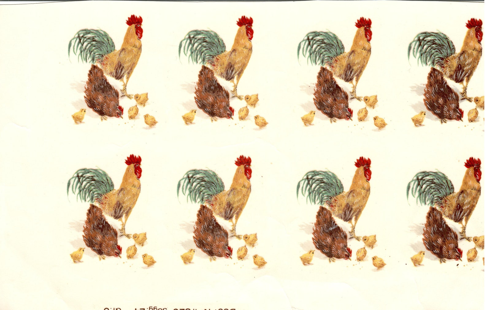 Chicken and Rooster Vintage Ceramic Decals - Etsy