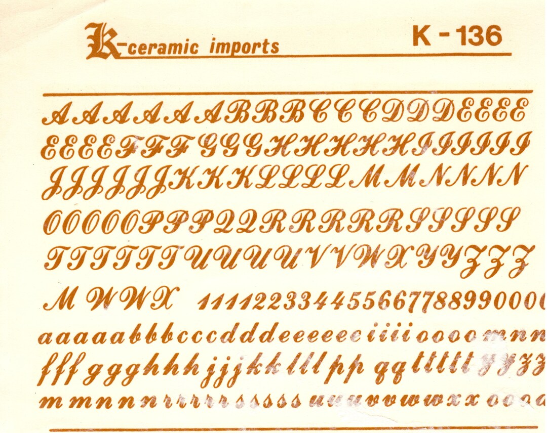 Gold Luster Letters/numbers Capital and Lower Case - Etsy