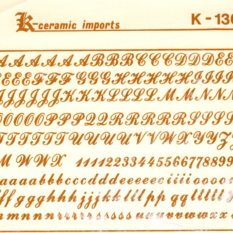 Gold Ceramic Decals - Etsy