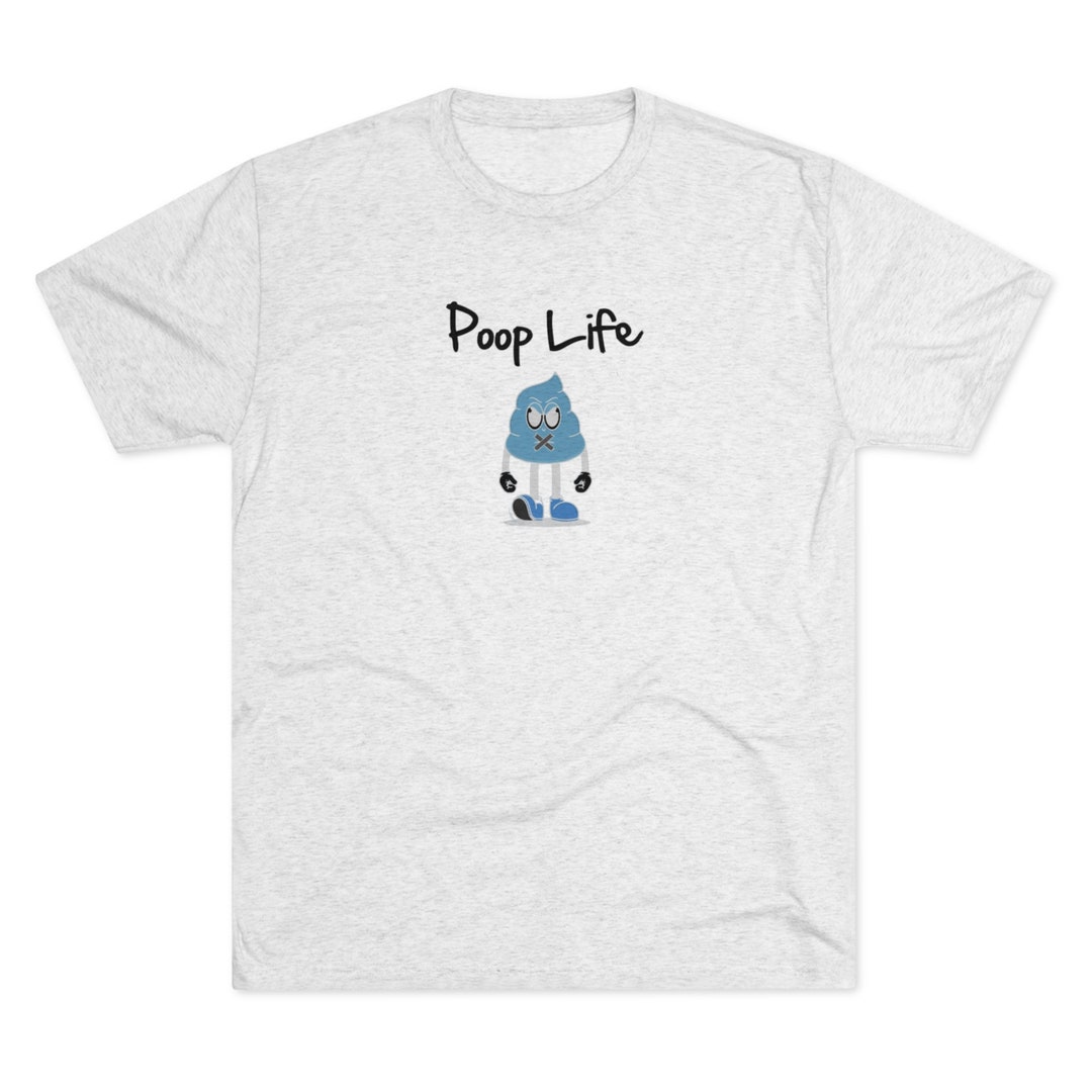 Poop Life Logo Xray Unisex Tri-blend Crew Tee - Etsy