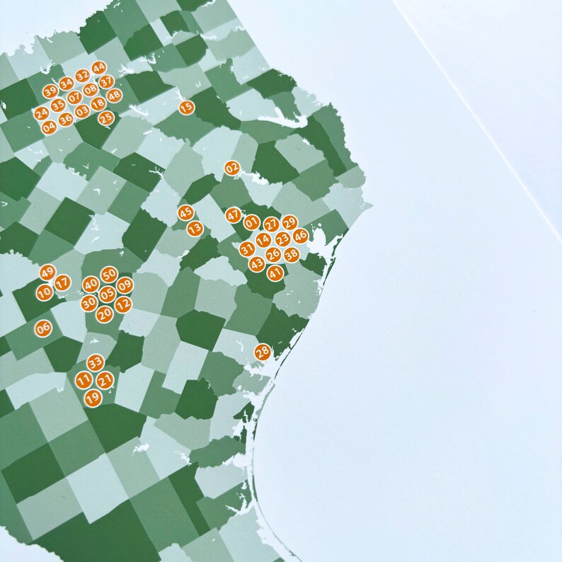 Texas Golf - Green Map of the State's Top 50 Golf Courses - Texan ...