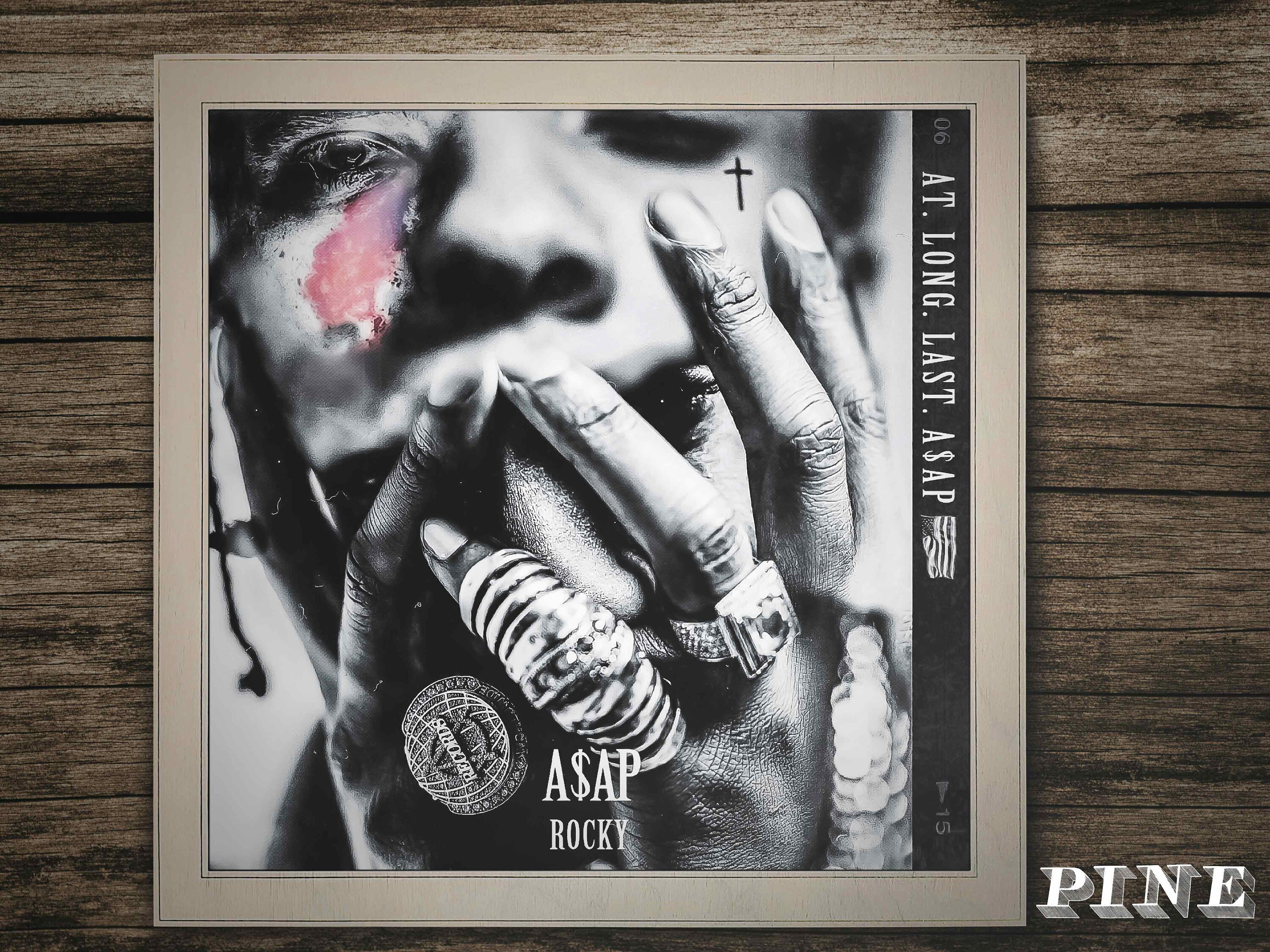 HipHop Rap album Canvas Poster in a Wooden Frame Unique Gift | Etsy