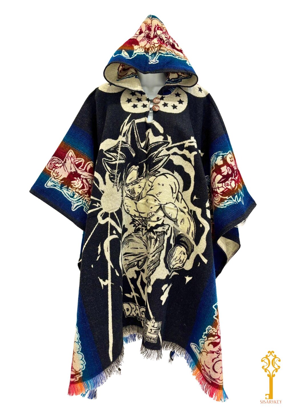 Dragon Ball Z| Poncho| Cozy| Warm| Unisex| Onesize| Unique| Hoodie ...