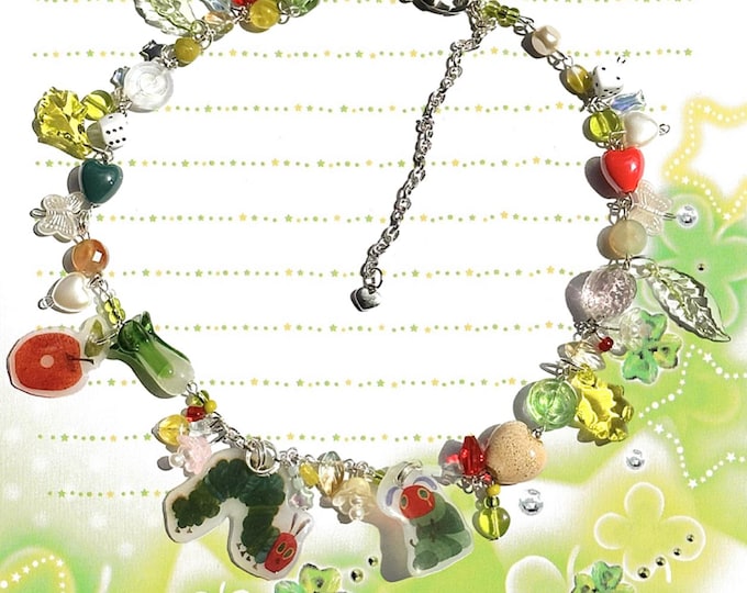 The Very Hungry Caterpillar Beaded Necklace - Etsy
