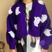 Ghost Halloween Knit Cardigan, Handknitted Halloween Sweater, Dark ...