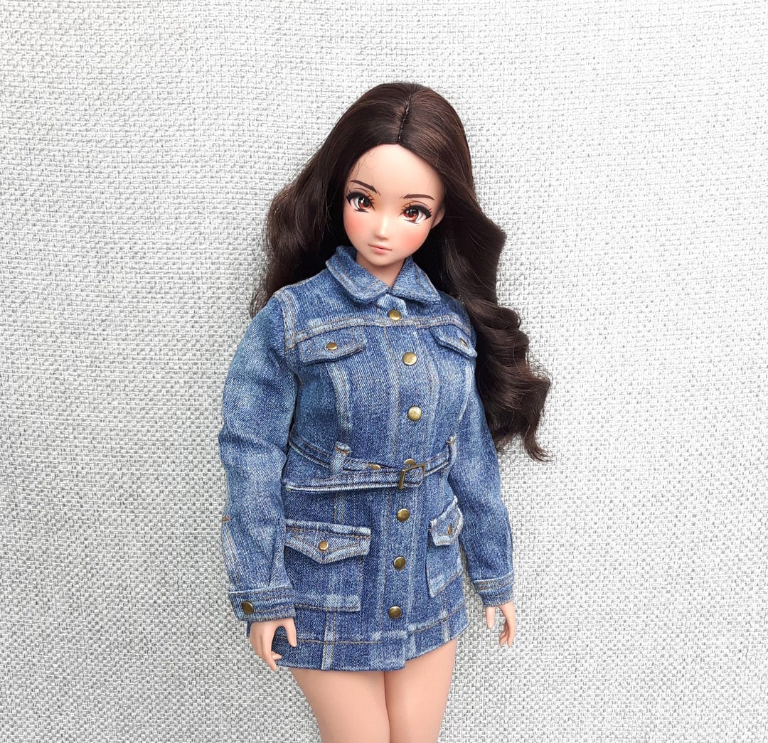 Smart Doll Pear Body Denim Long Jacket/dress - Etsy