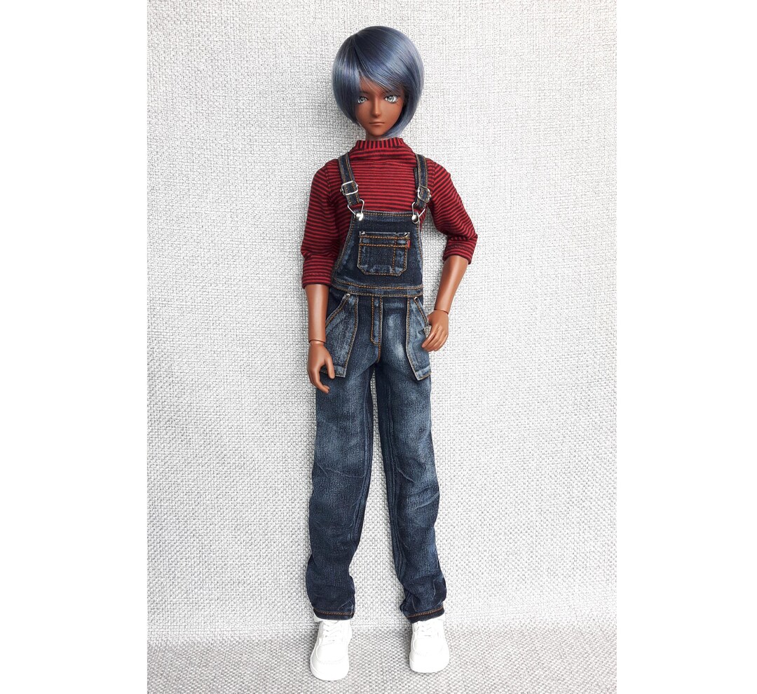 Smart Doll Boy Denim Overalls - Etsy