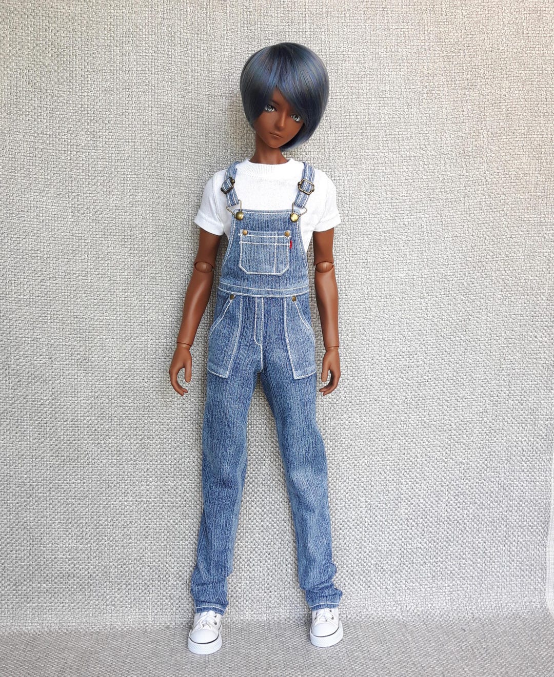 Smart Doll Boy Denim Overalls - Etsy