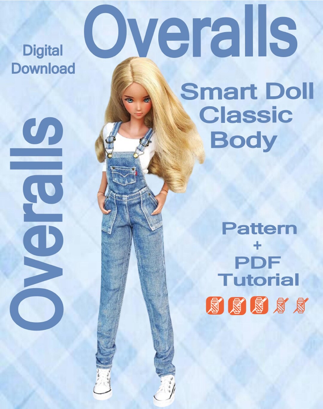 Smart Doll Overalls Pattern – Digital Sewing Pattern - Etsy