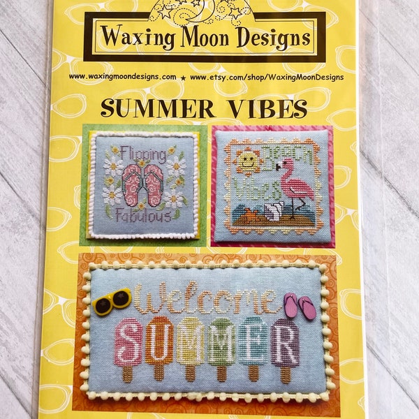 Waxing Moon Cross Stitch - Etsy