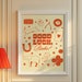 Good Luck, Babe! Print, Lucky Symbols Numbers and Charms Poster ...