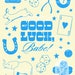 Good Luck, Babe Print, Lucky Symbols Numbers and Charms Poster, Chapell ...