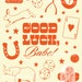Good Luck, Babe Print, Lucky Symbols Numbers and Charms Poster, Chapell ...