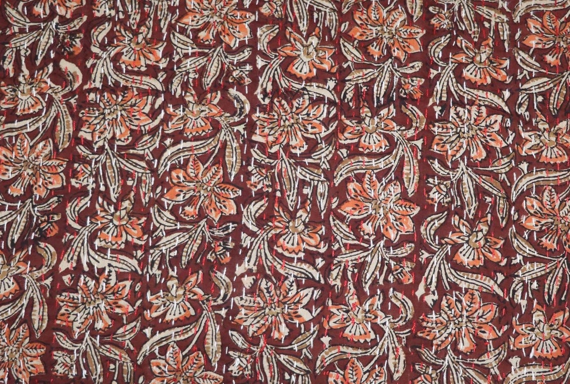 Indian Block Print Bedspread or Quilt Full Size Queen Size - Etsy