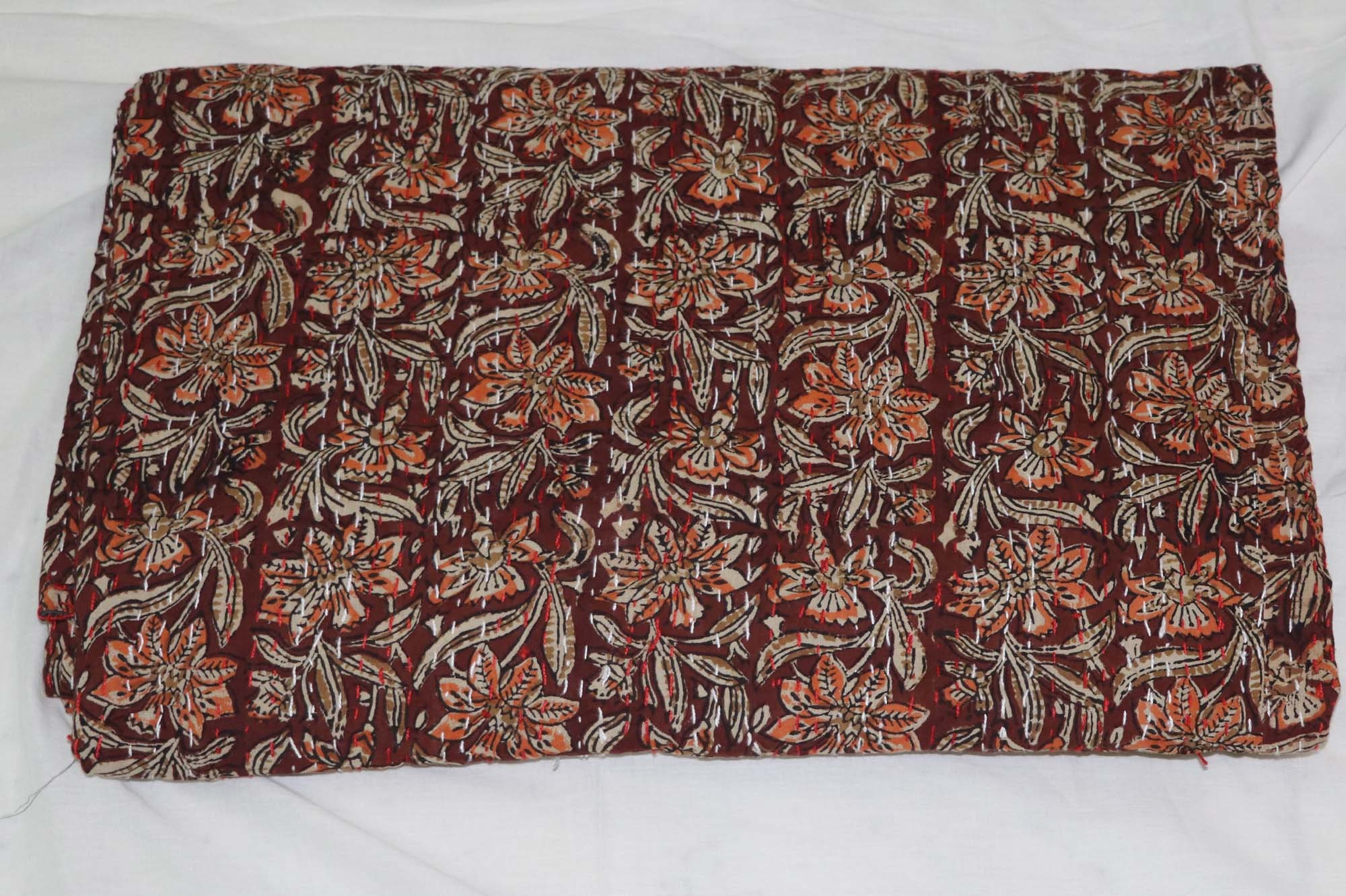 Indian Block Print Bedspread or Quilt Full Size Queen Size - Etsy