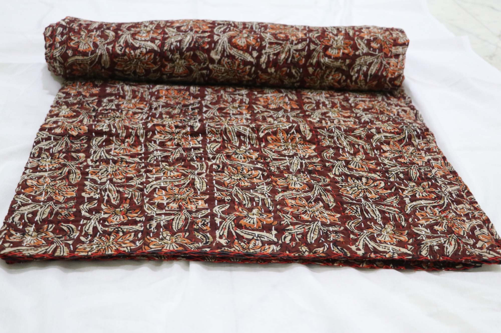 Indian Block Print Bedspread or Quilt Full Size Queen Size - Etsy