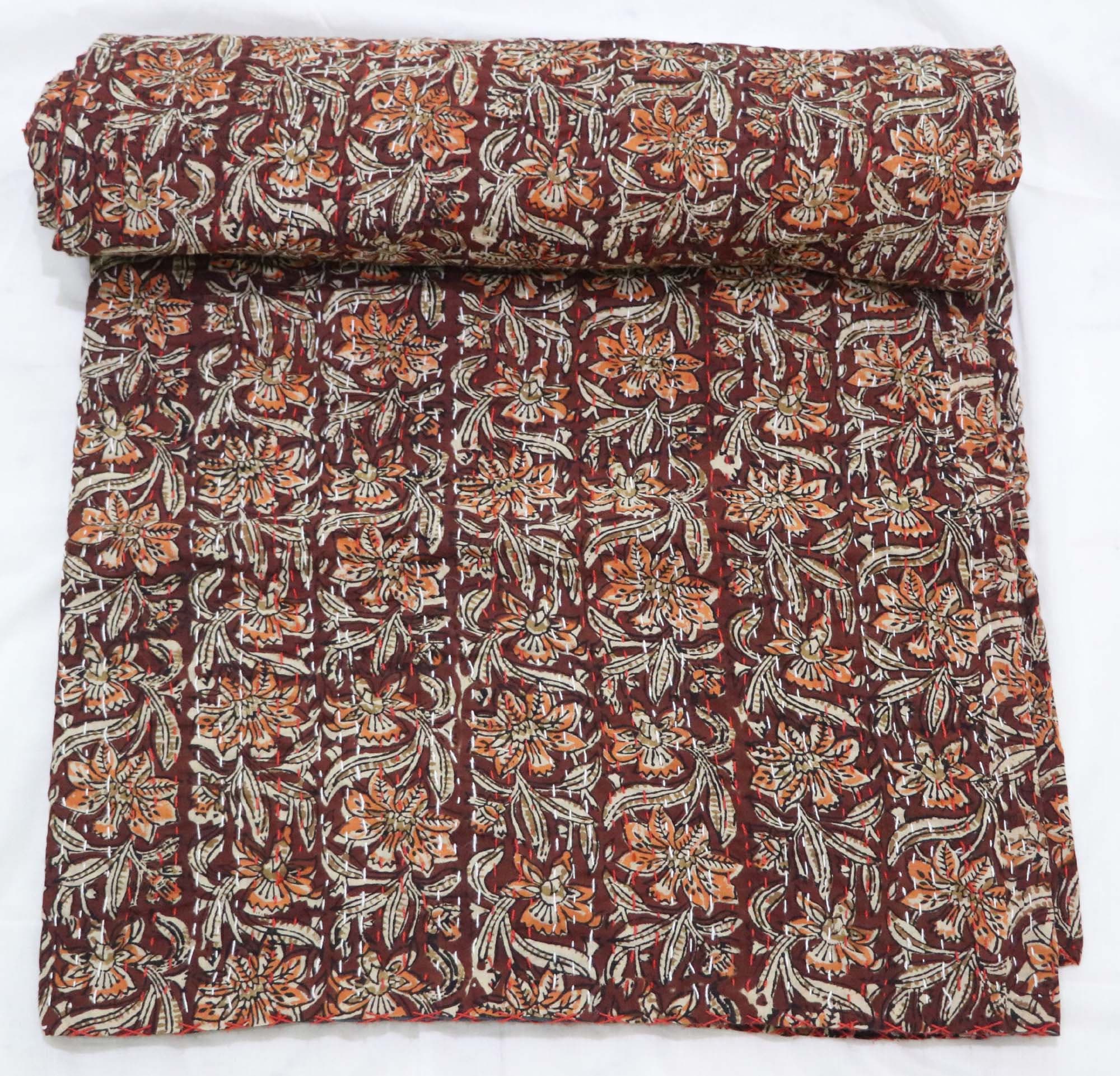 Indian Block Print Bedspread or Quilt Full Size Queen Size - Etsy