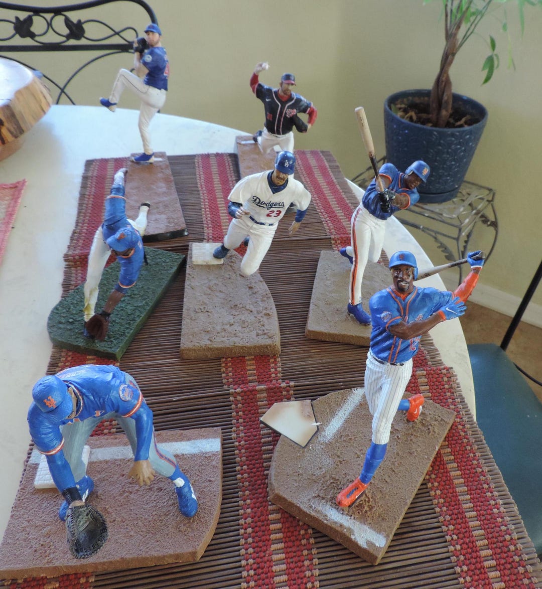 CUSTOM MLB Mcfarlane FIGURES (new York Mets): Strawberry, Hernandez ...