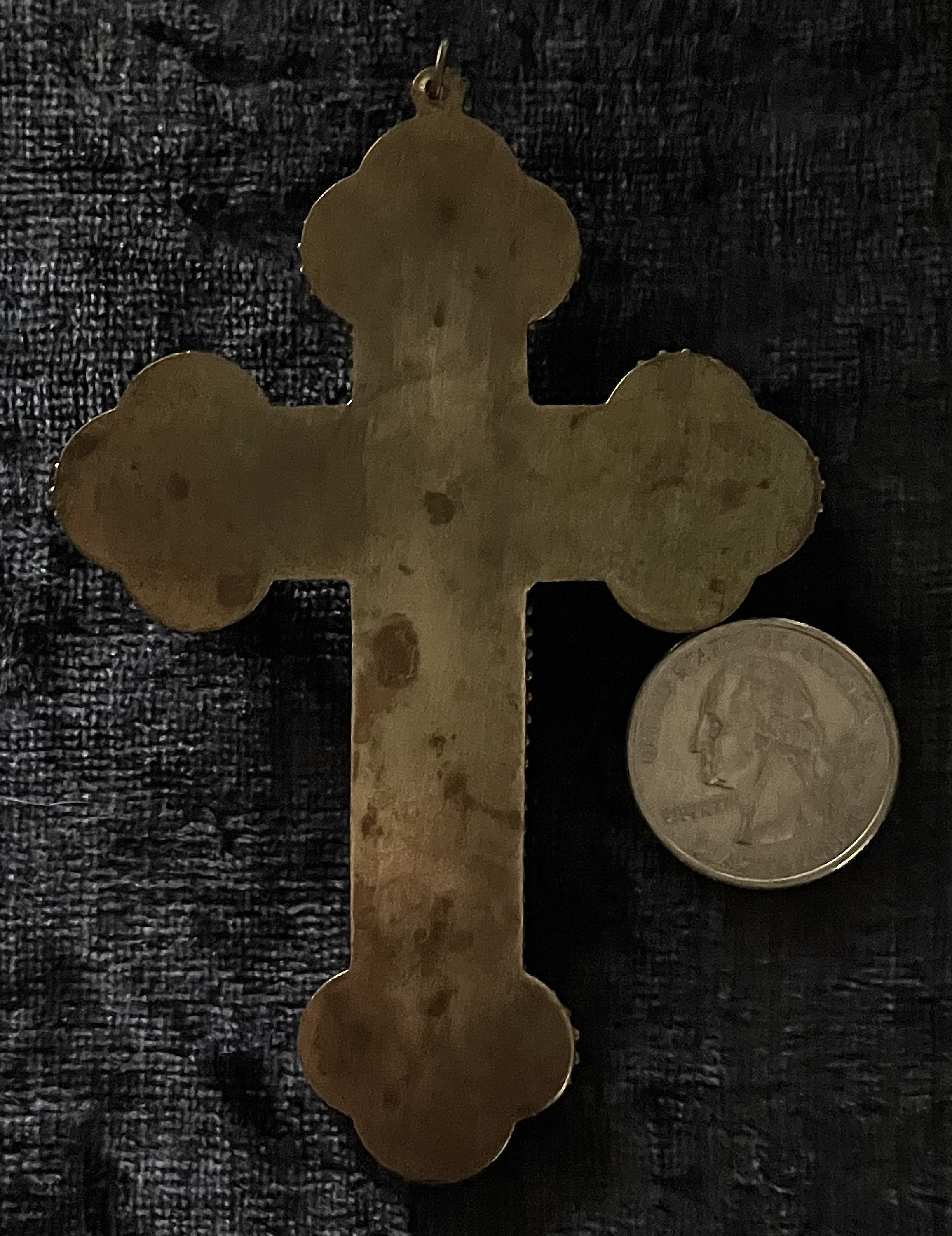 ANTIQUE MICRO MOSAIC Cross, Roma Italy, Large, Handmade, Circa 1920 - Etsy