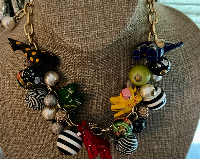 SAFARI WOOD ANIMAL Necklace, Lenora Dame - Etsy