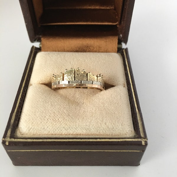 Tri Gold Ring - Etsy