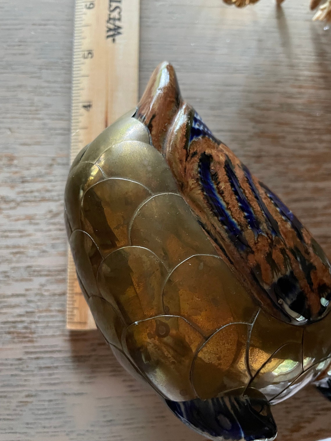 ARMORED POTTERY DUCK, Folk Art Mid Century - Etsy