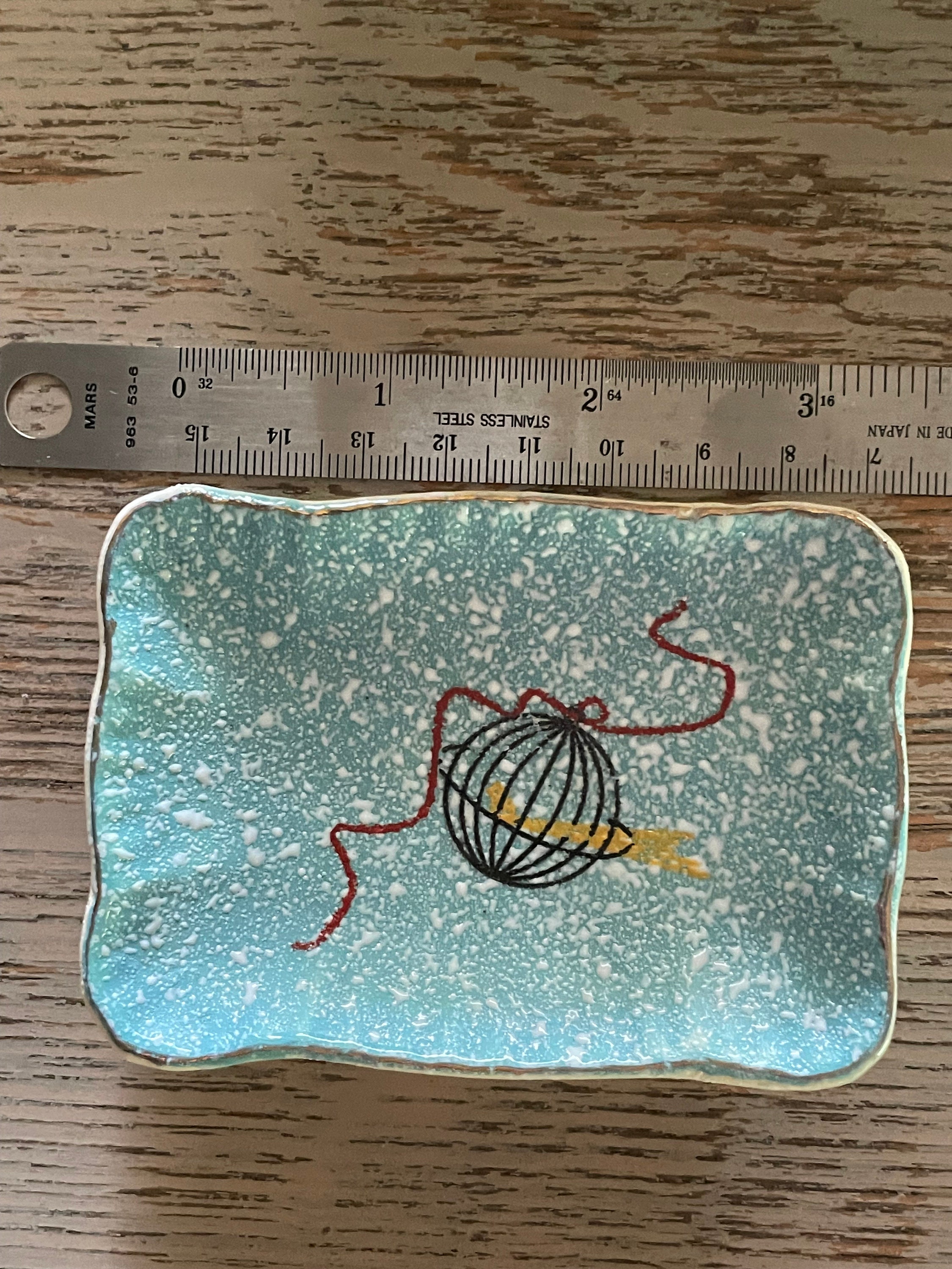 MCM ATOMIC AGE Ceramic Lidded Box With 2 Small Trays - Etsy