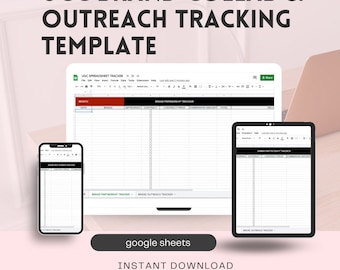 EASY UGC Outreach Google Spreadsheet Template, Influencer Spreadsheet ...