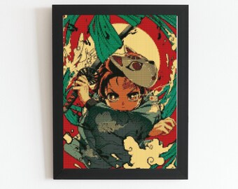 Demon Slayer Cross Stitch | Etsy Australia