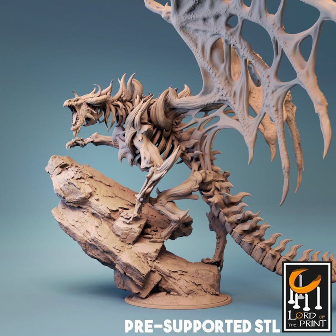 Dracolich Miniature by Lotp - Etsy