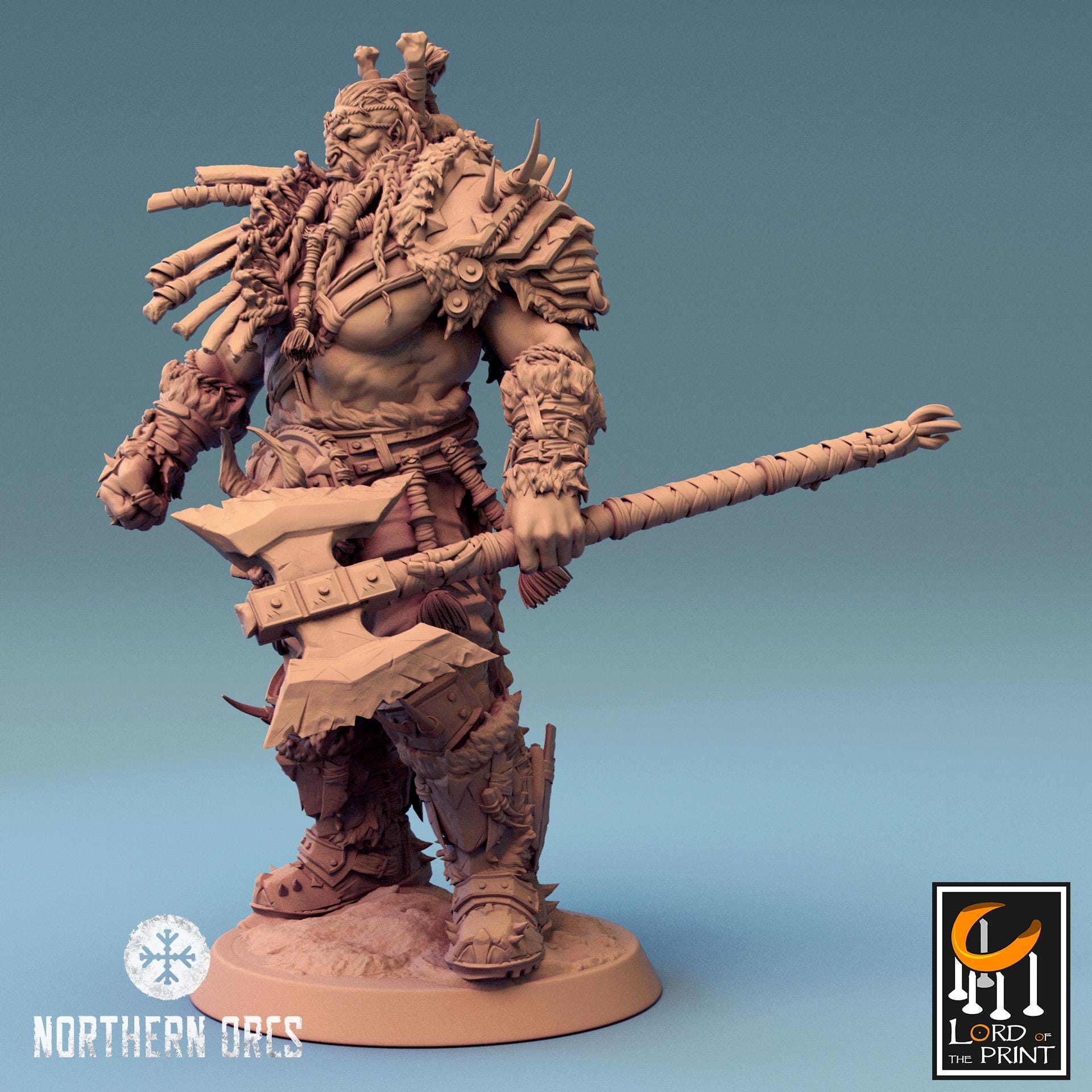 Orc King Azhrog and Orc Queen Drakka Miniatures by Rescale Miniatures ...