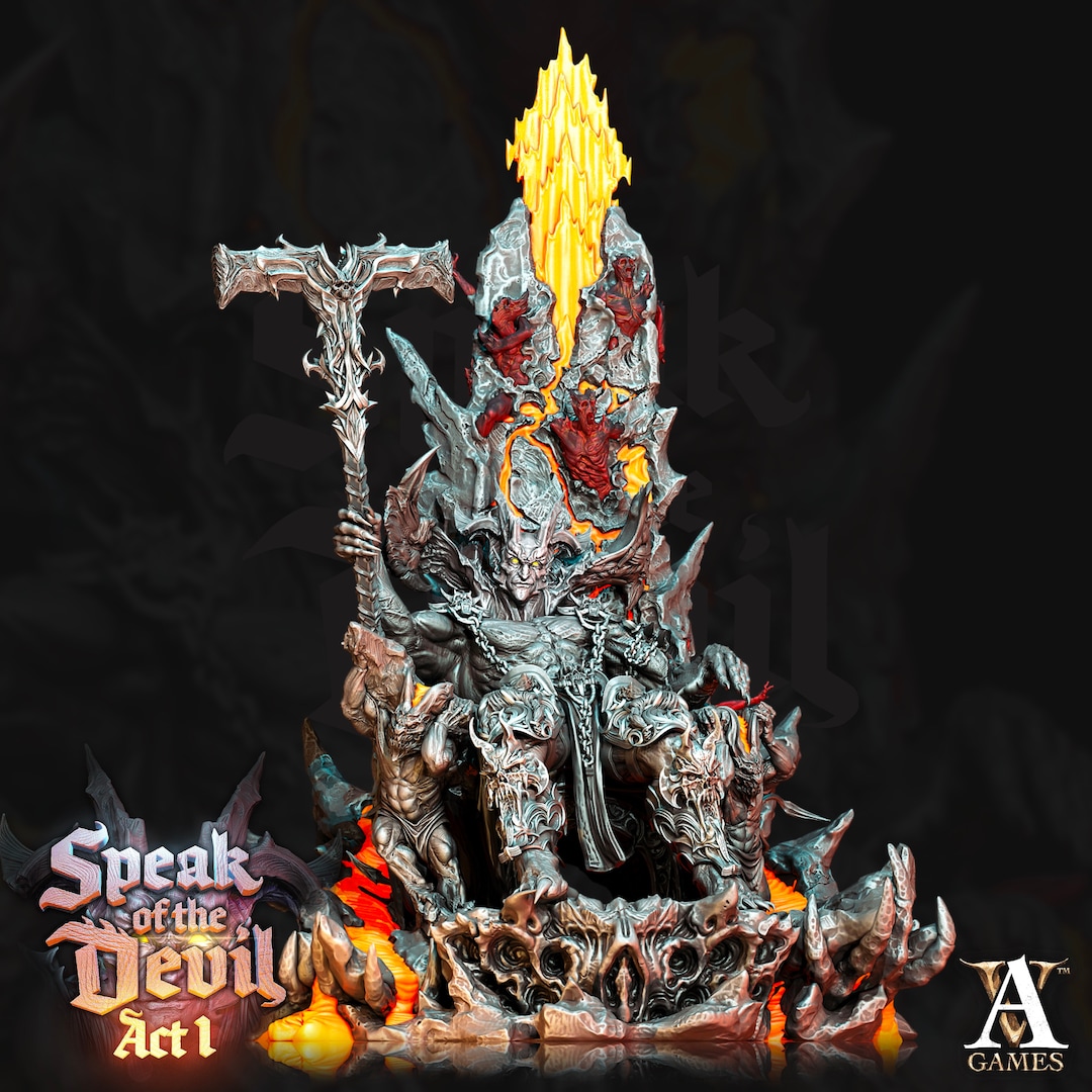 Asmodeus Lord of Hell Miniature by Archvillain - Etsy