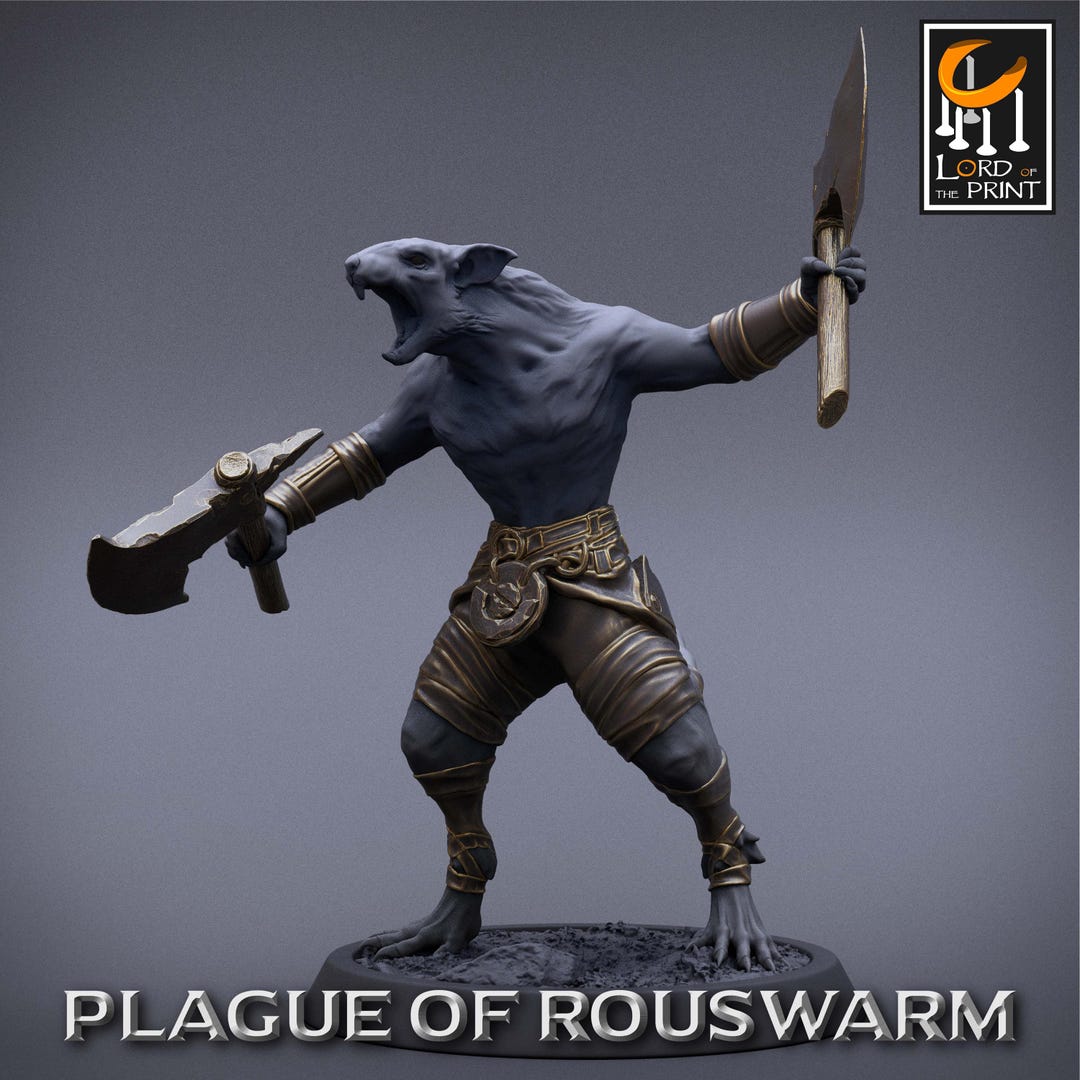 Rat Infantry Barbarians Miniatures by Rescale Miniatures - Etsy