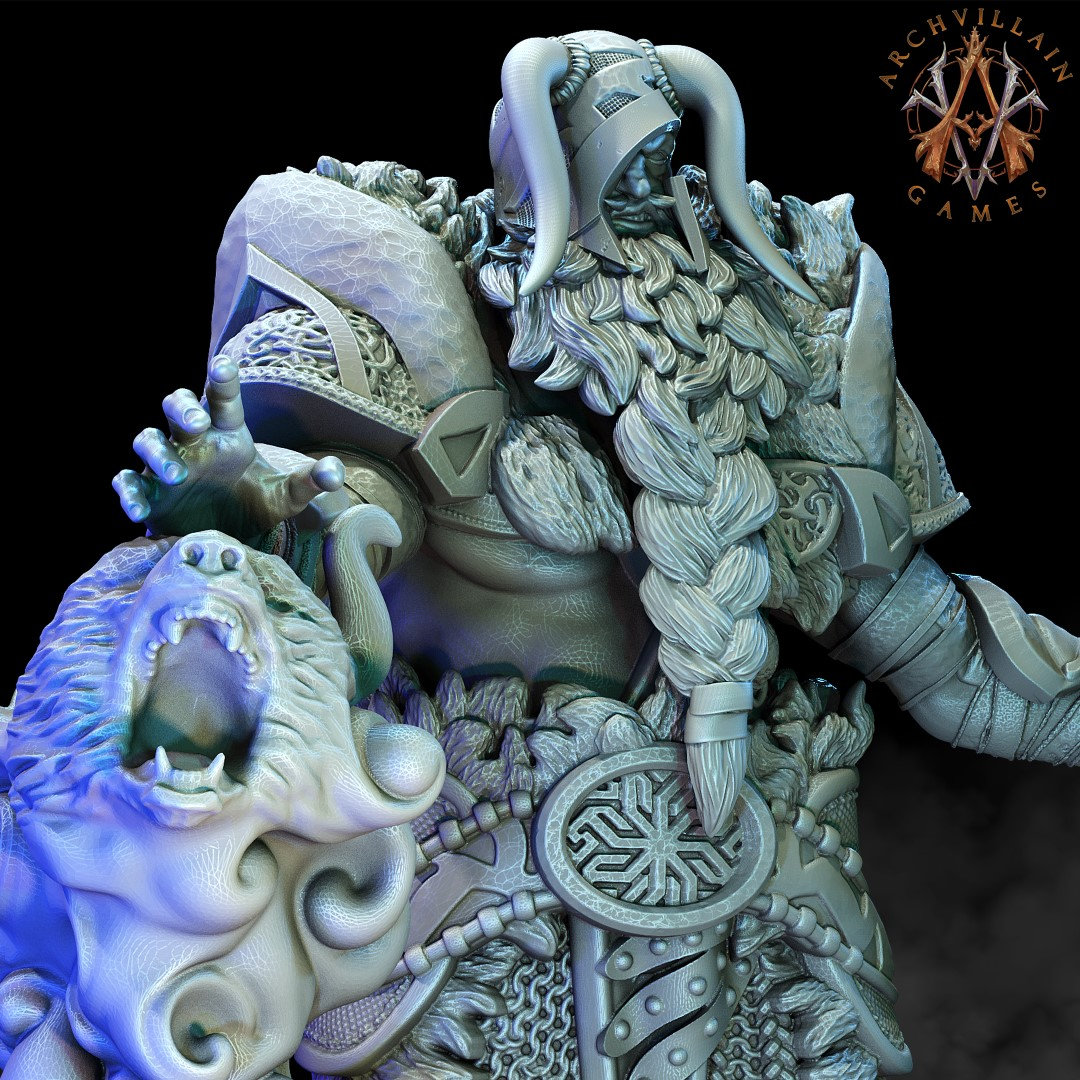 Frost Giant Shaman Miniature by Archvillain - Etsy