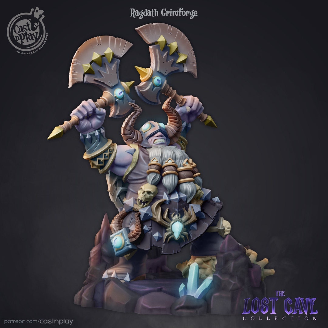 Duergar Dark Dwarf Miniature by Castnplay - Etsy