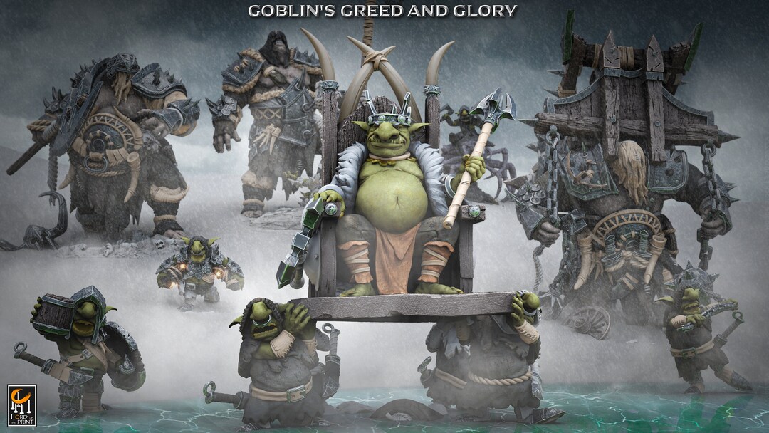 Giant Goblin Army Miniatures by Lord of the Print lots of - Etsy