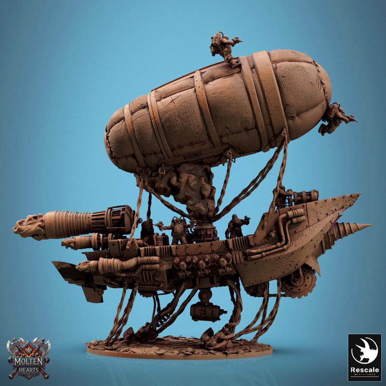 Drakarion Airship Miniatures by Rescale Miniatures - Etsy