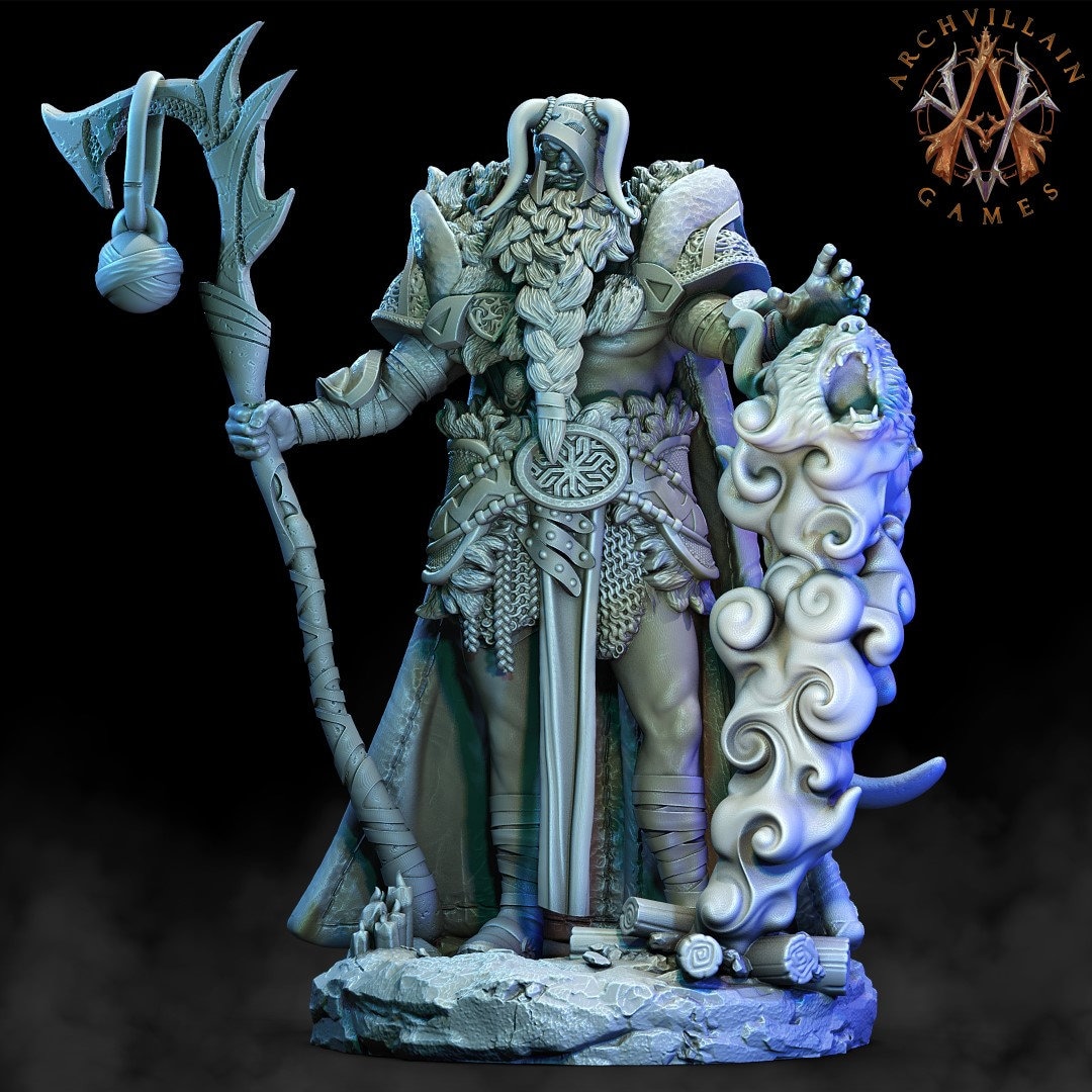 Frost Giant Shaman Miniature by Archvillain - Etsy