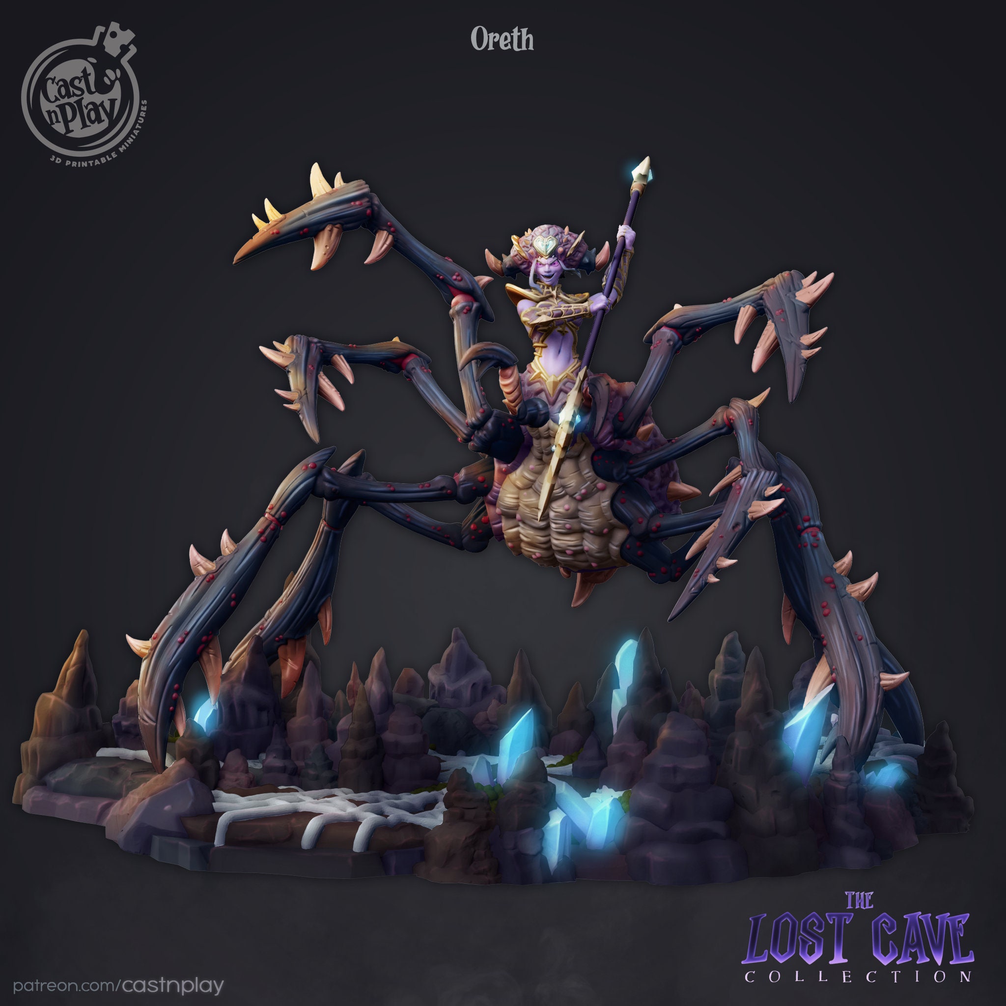 Spider Queen Miniature by Castnplay - Etsy