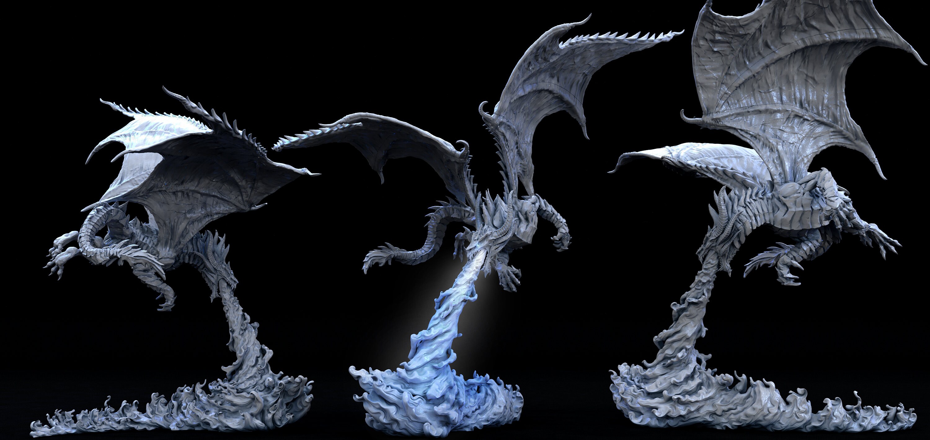 Vile Steel Dragon Miniature by Mini Monster Mayhem - Etsy